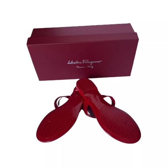 Salvatore Ferragamo | Shoes | Nib New Salvatore Ferragamo Women Farelia Jelly Bow Slides | Poshmark